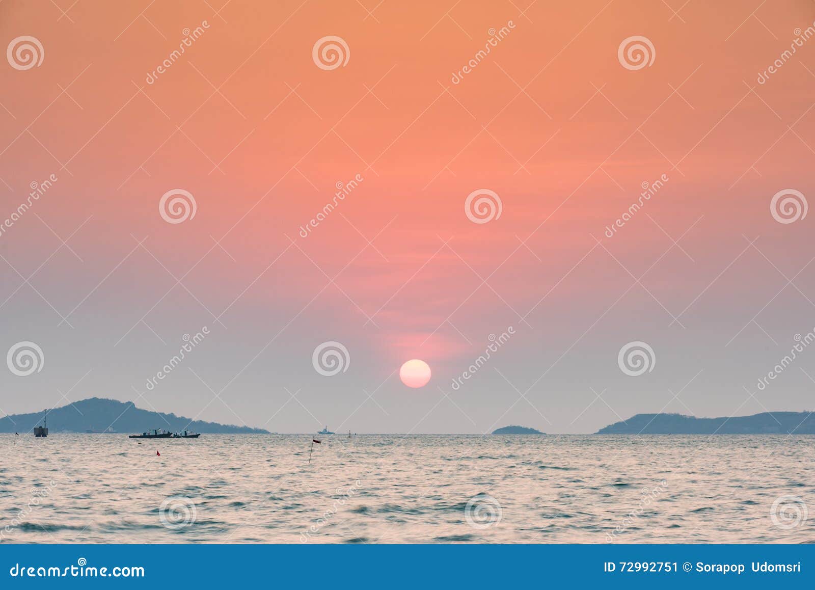 Beautiful big sun sunset stock image. Image of season - 72992751