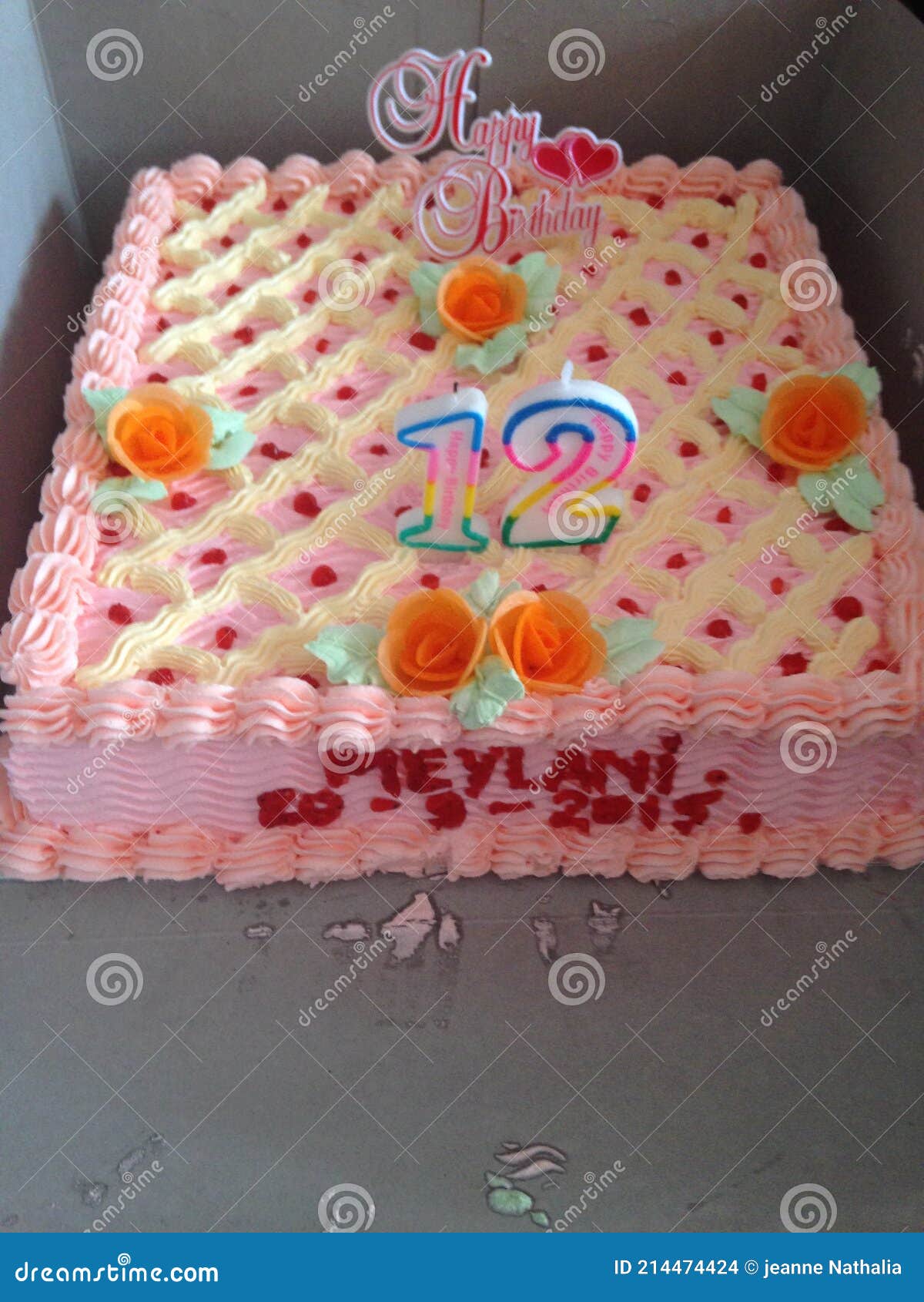 Beautiful Birthday Cake, Nice Taste and so Sweet Stock Photo - Image of ...