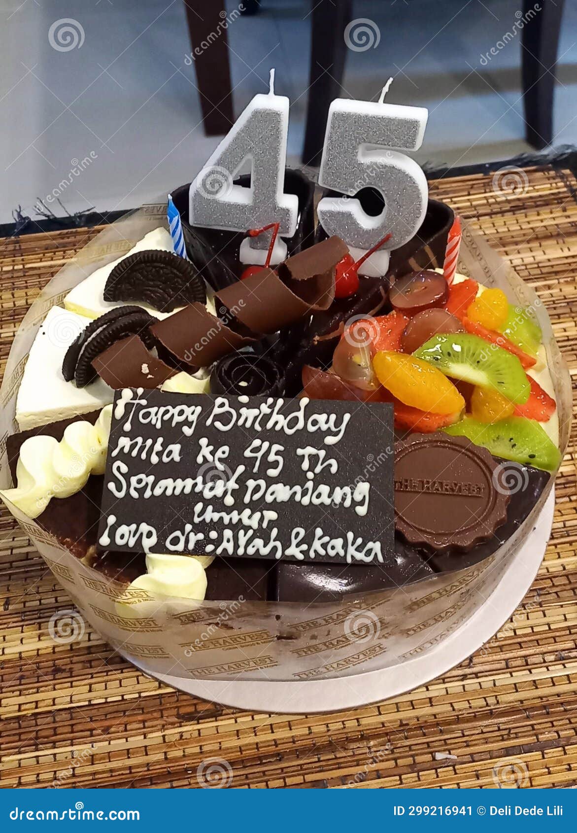 Beautiful Birthday Cake for 45th Editorial Photo - Image of beautiful ...