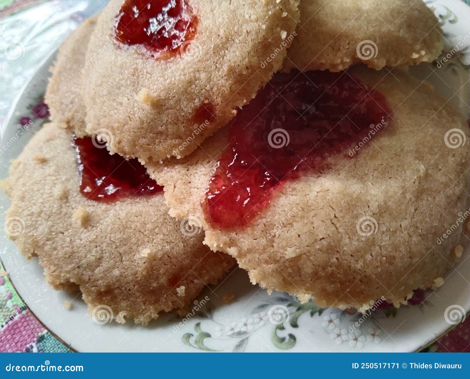 Beautiful Biscuits with Jam Stock Image - Image of crispy, beautiful ...