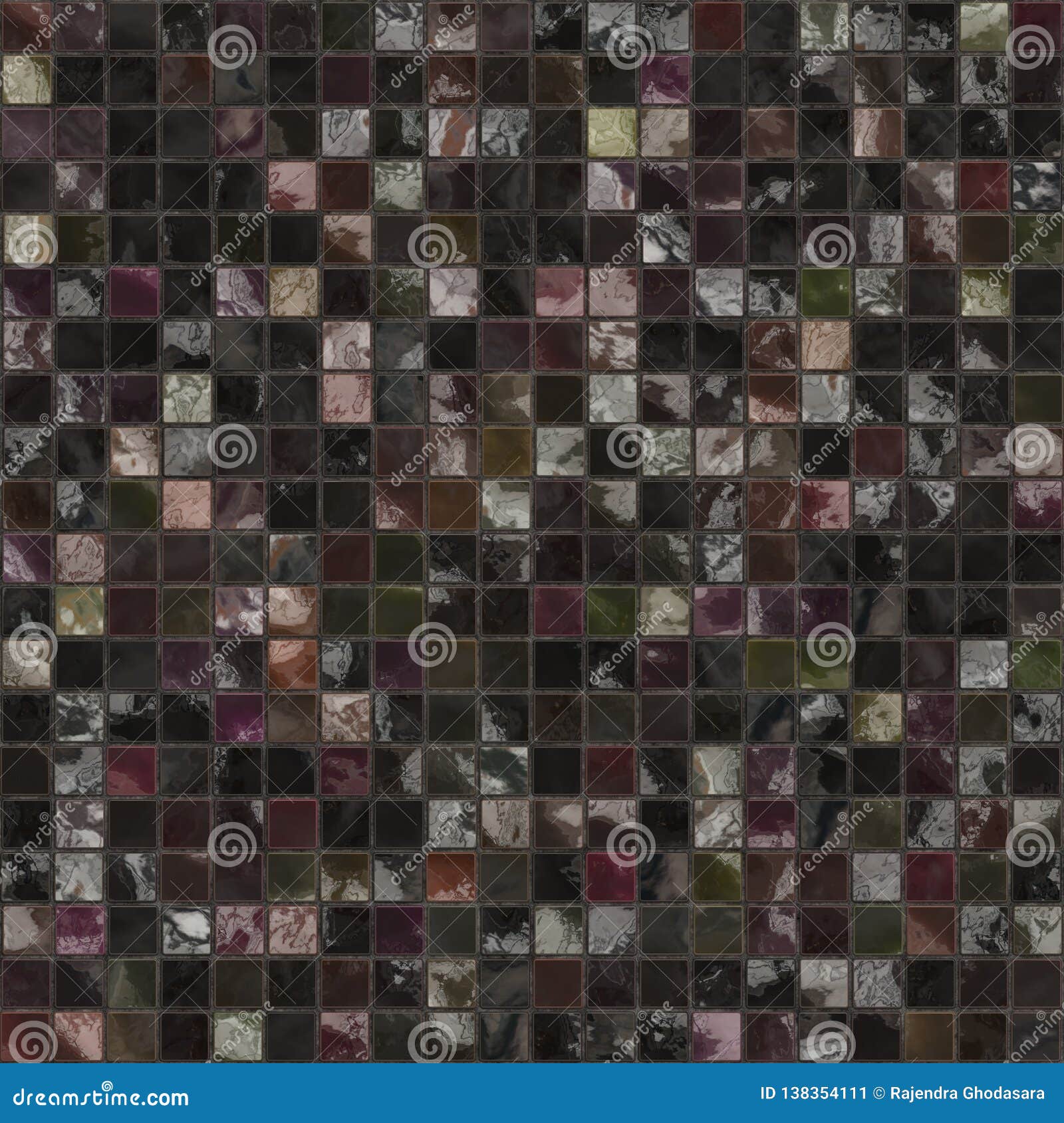 Beautiful Black Decorative Seamless Mosaic Pattern Design Stock Image ...