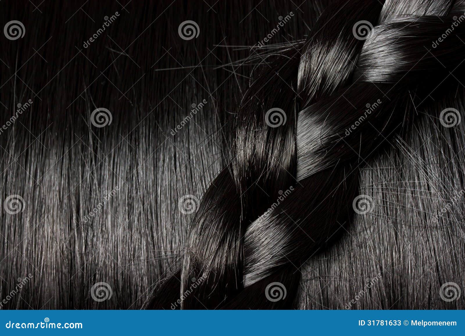 Beautiful Black Hair with Braid Stock Image - Image of haircut, closeup ...