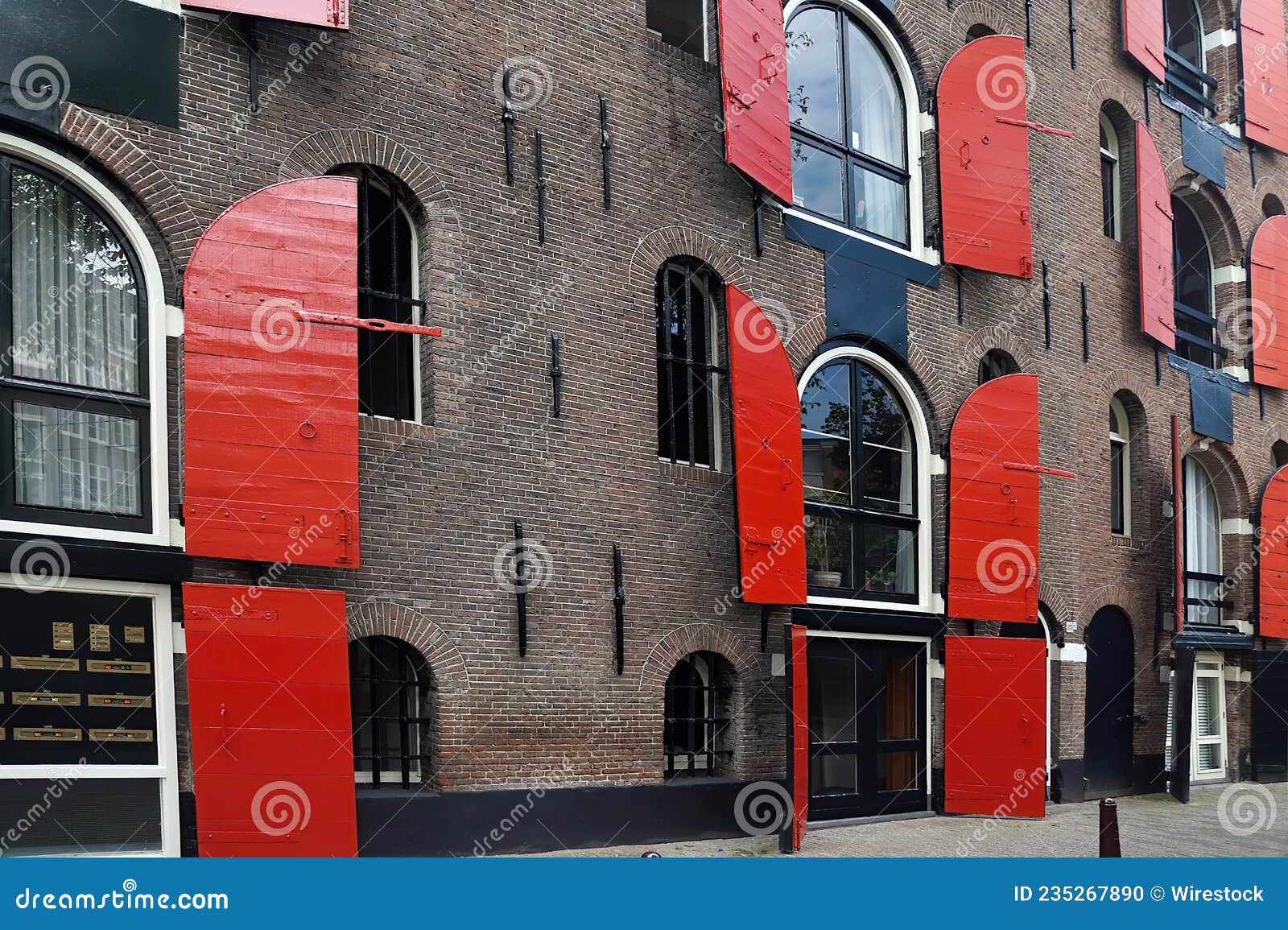 Beautiful Black and Red Stone Building in the Daylight in Amsterdam ...