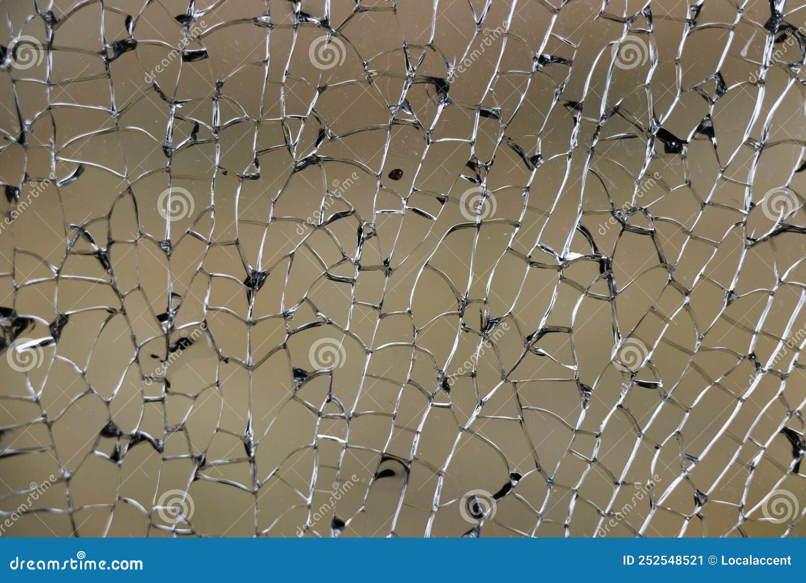 Beautiful Black and Silver Lines of a Shattered Window Create an ...