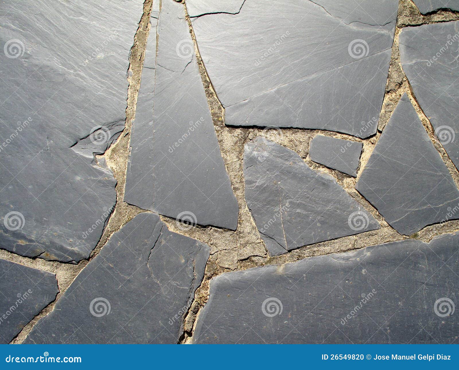 Beautiful Black Slate Floor Stock Photo - Image of construction ...