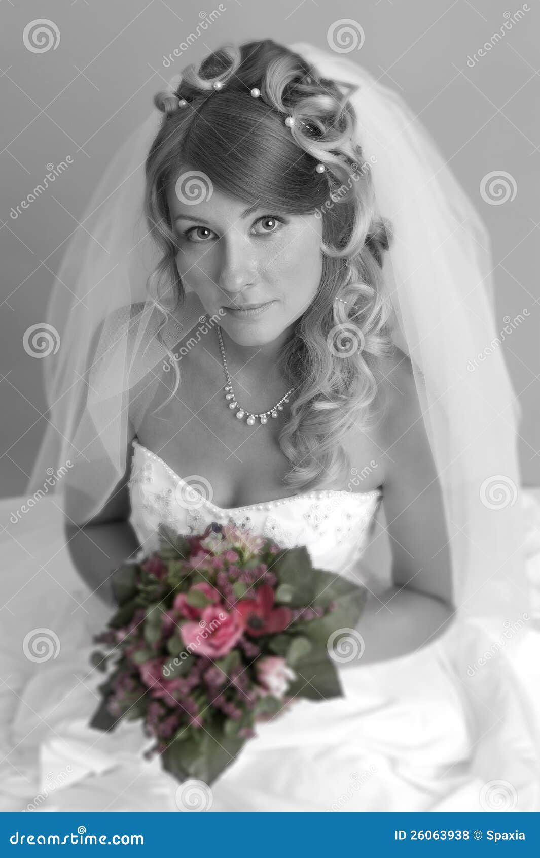 Beautiful blond bride stock photo. Image of celebration - 26063938