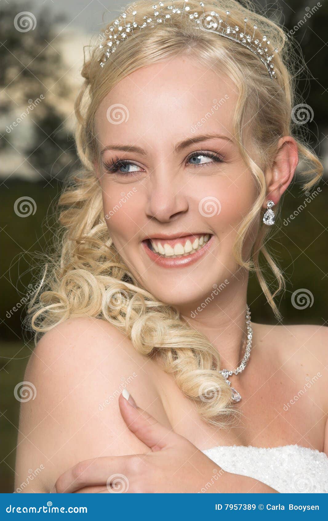 Beautiful Blond Bride stock image. Image of features, portrait - 7957389