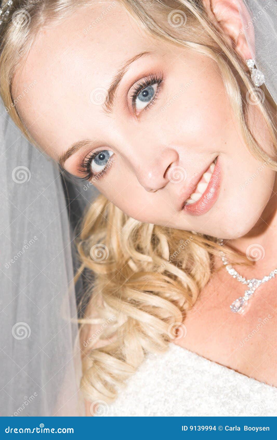 Beautiful Blond Bride stock photo. Image of blond, curly - 9139994