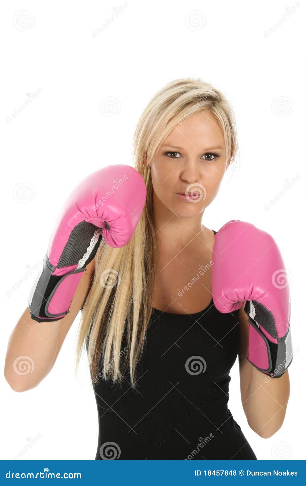Beautiful Blond Lady Boxer stock photo. Image of boxer - 18457848