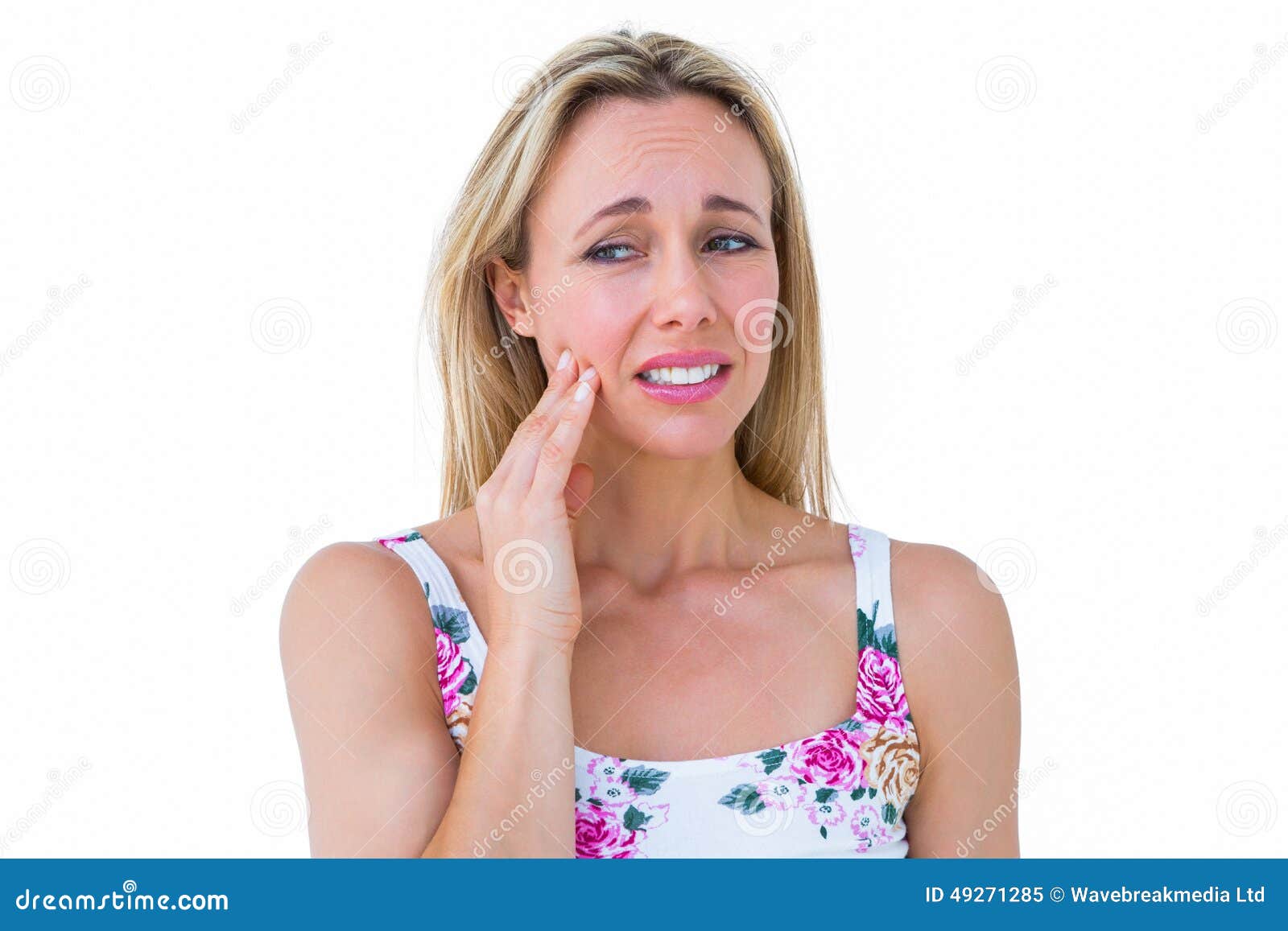 Teeth Pain Concept. Defenseless Head. Suffering. Punch In Face. Destroy ...