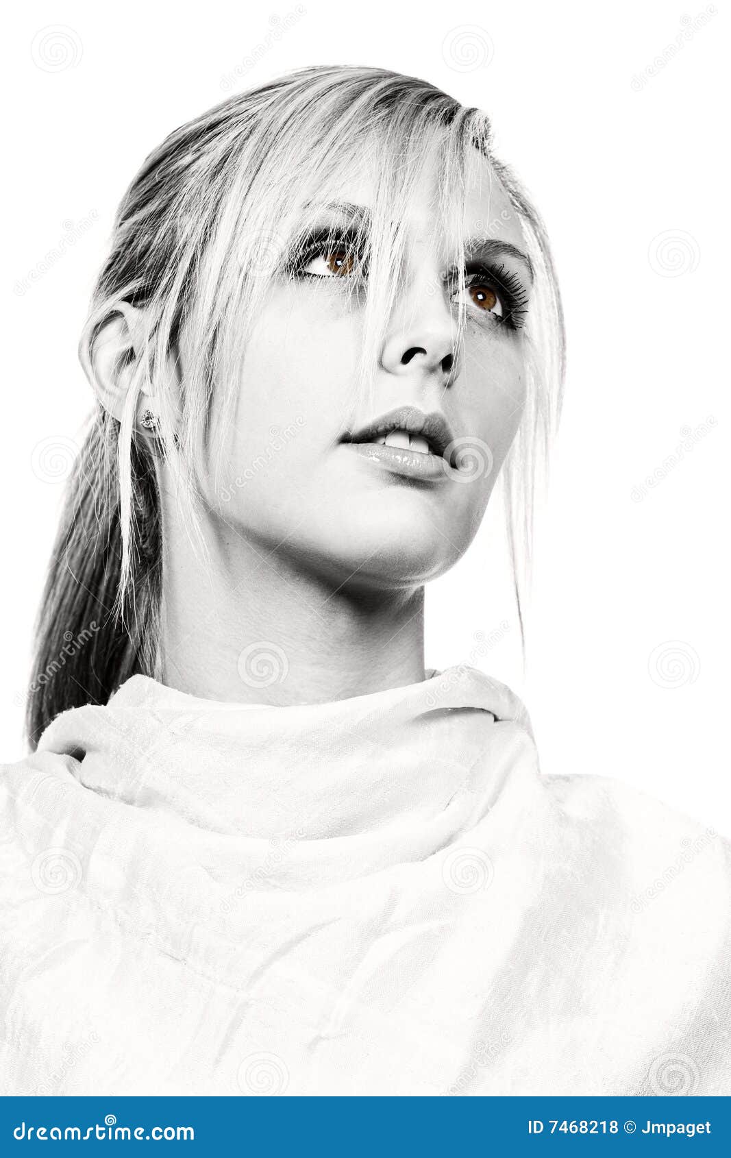 Beautiful Blonde Girl Looking Off Camera Stock Photo - Image of beauty ...