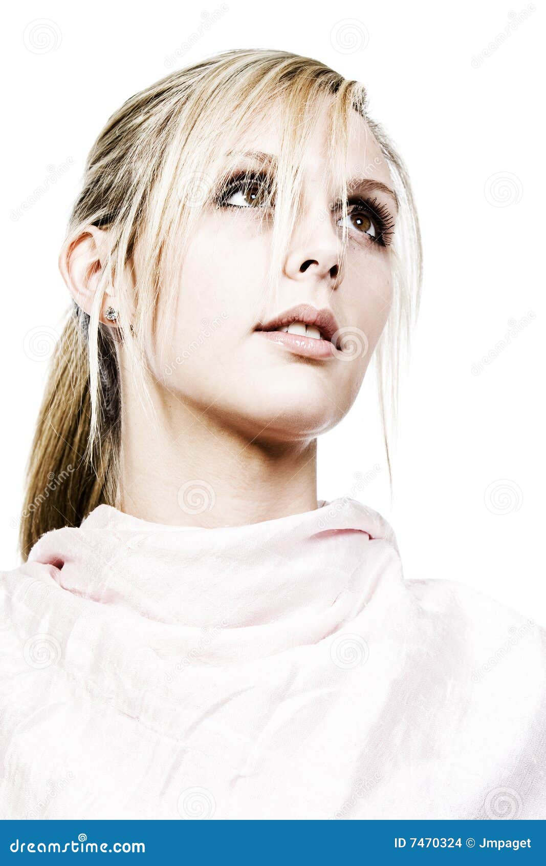 Beautiful Blonde Girl Looking Off Camera Stock Photo - Image of model ...