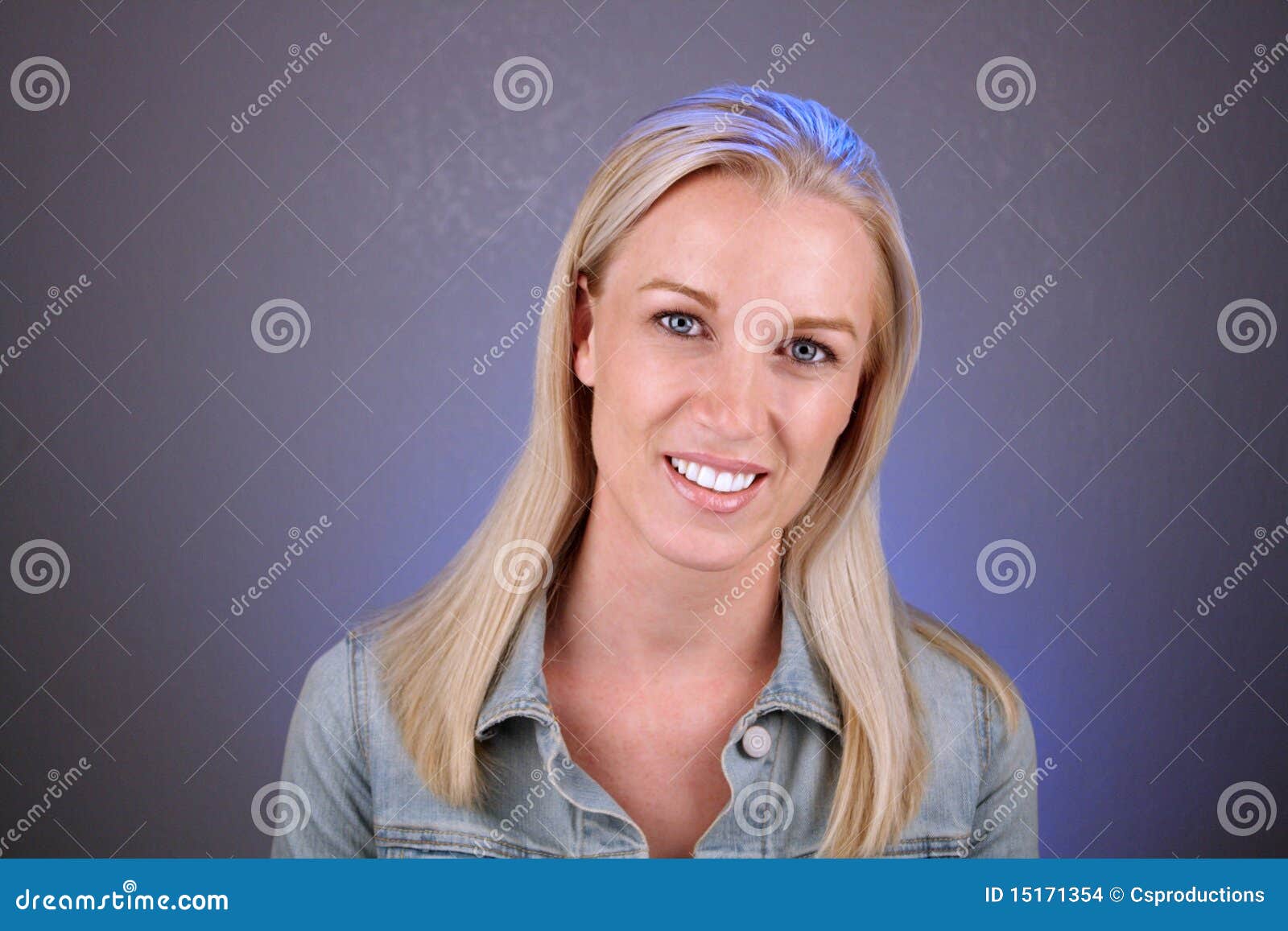 Beautiful Blonde, Headshot (2) Stock Photo - Image of woman, jacket ...