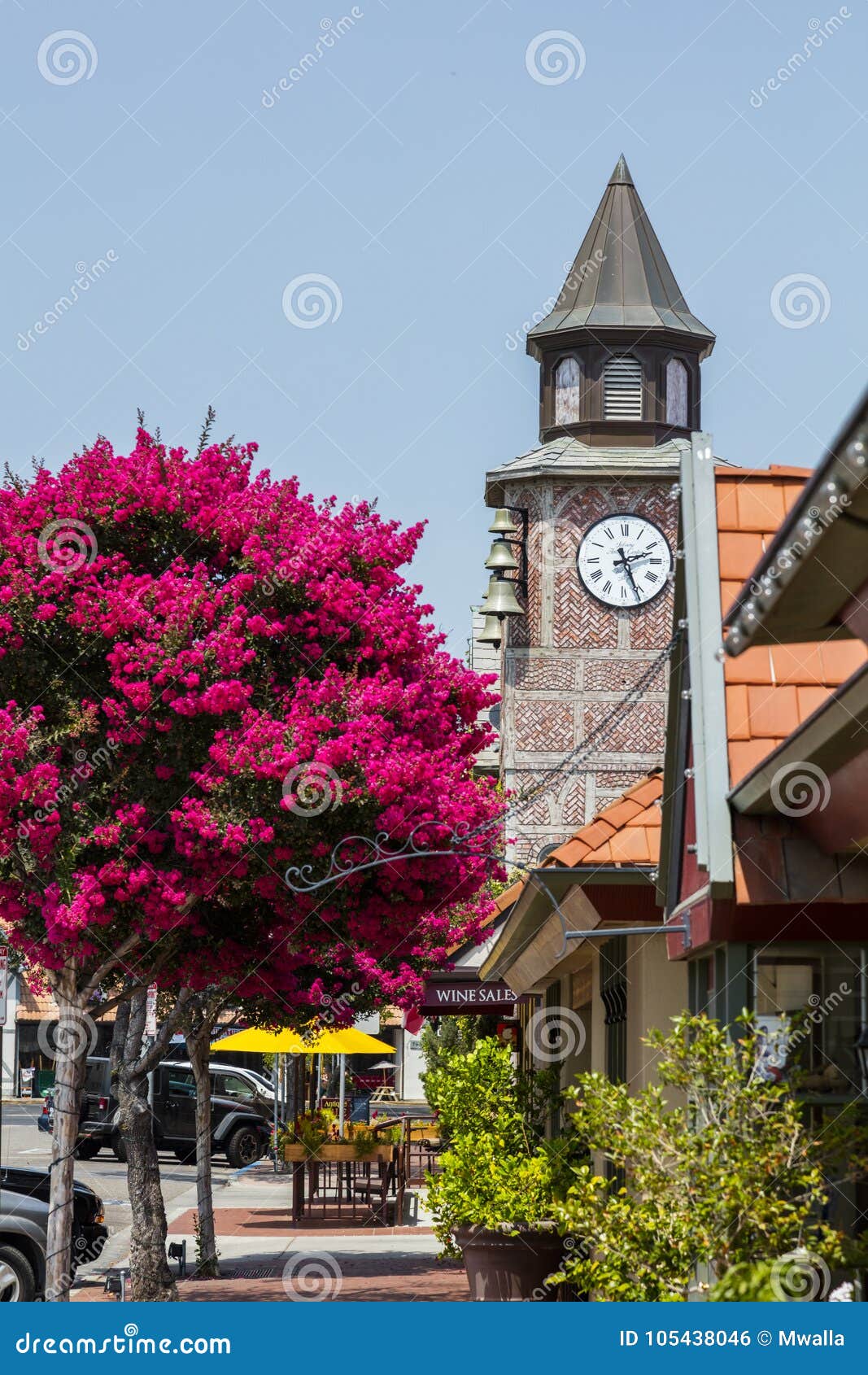 A Clock Tower in Solvang, California. Editorial Photo - Image of danish ...