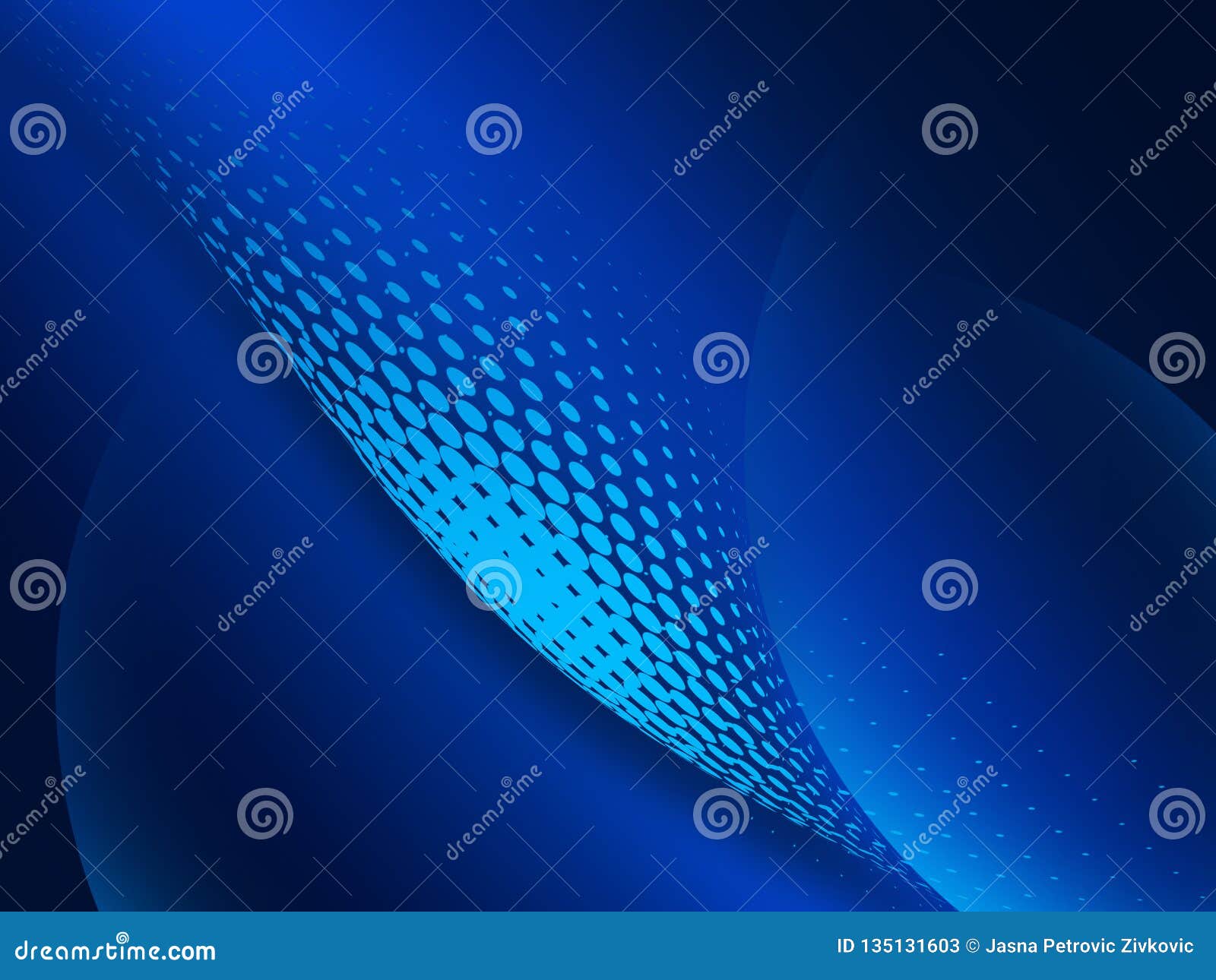 Blue Abstract Soft Background with Half Tone Stock Illustration ...
