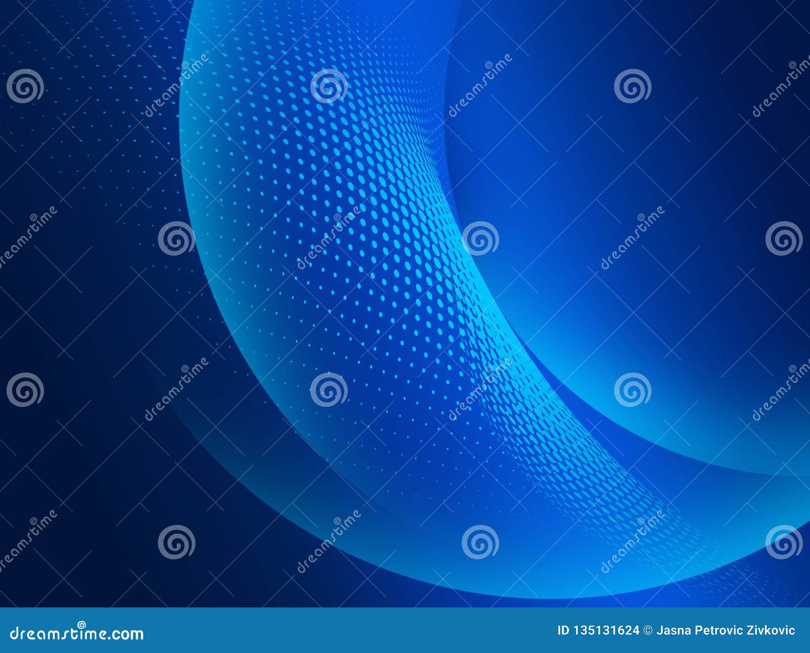 Blue Abstract Soft Background with Half Tone Stock Illustration ...