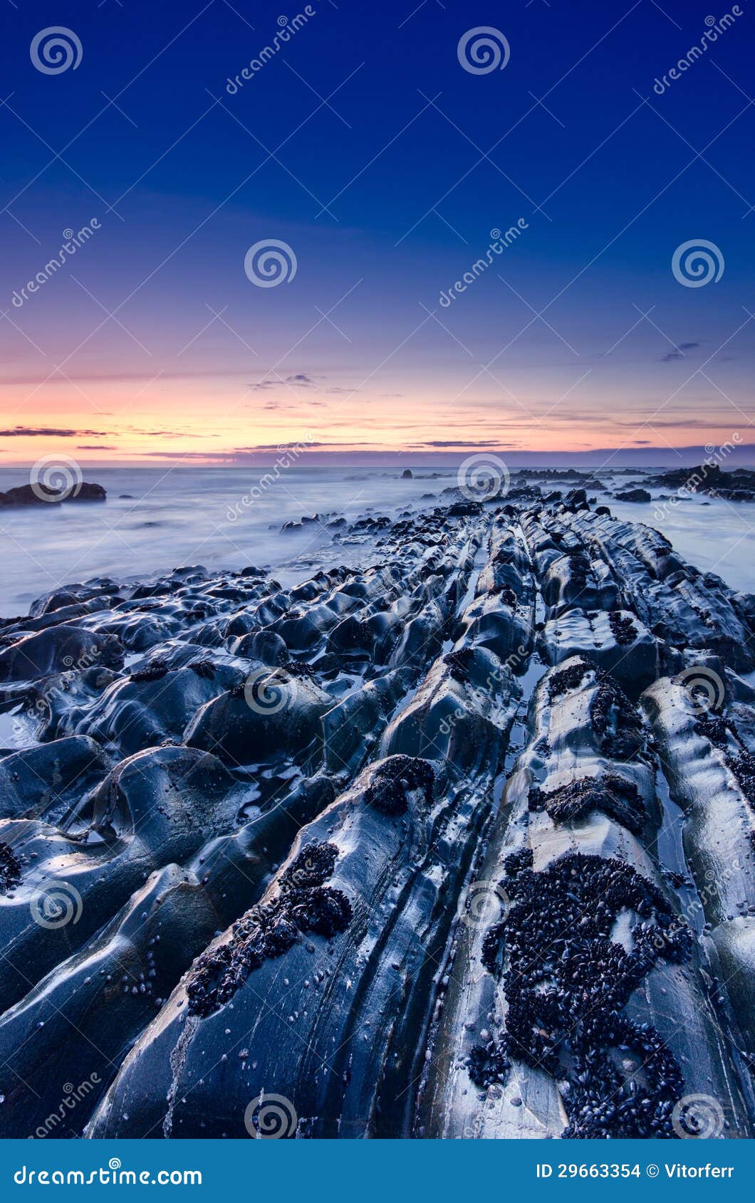 Beautiful blue beach scene stock photo. Image of paradise - 29663354