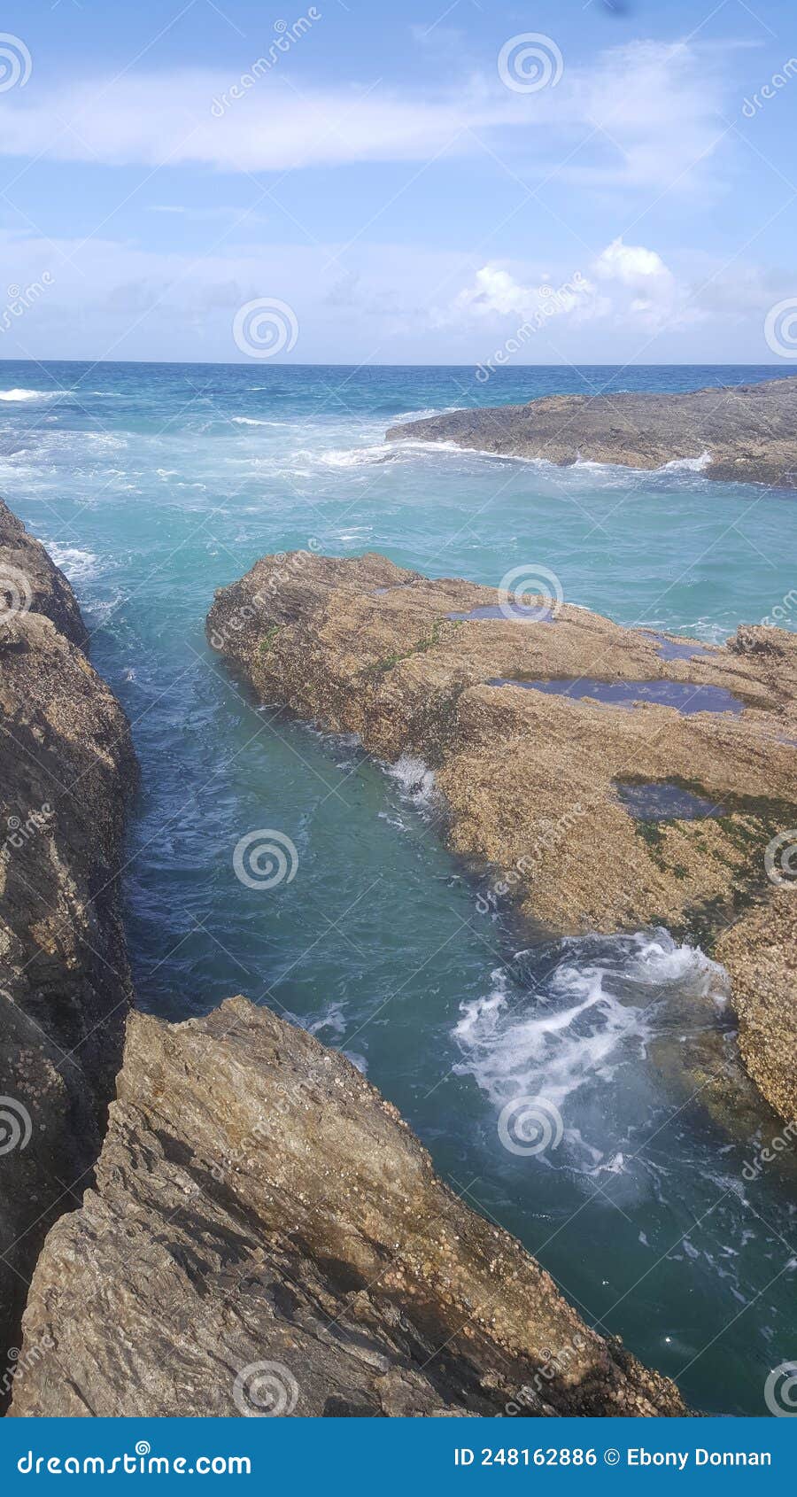 Beautiful Blue Beaches stock photo. Image of horizon - 248162886