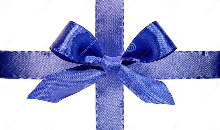 Beautiful blue bow stock image. Image of present, single - 16652969