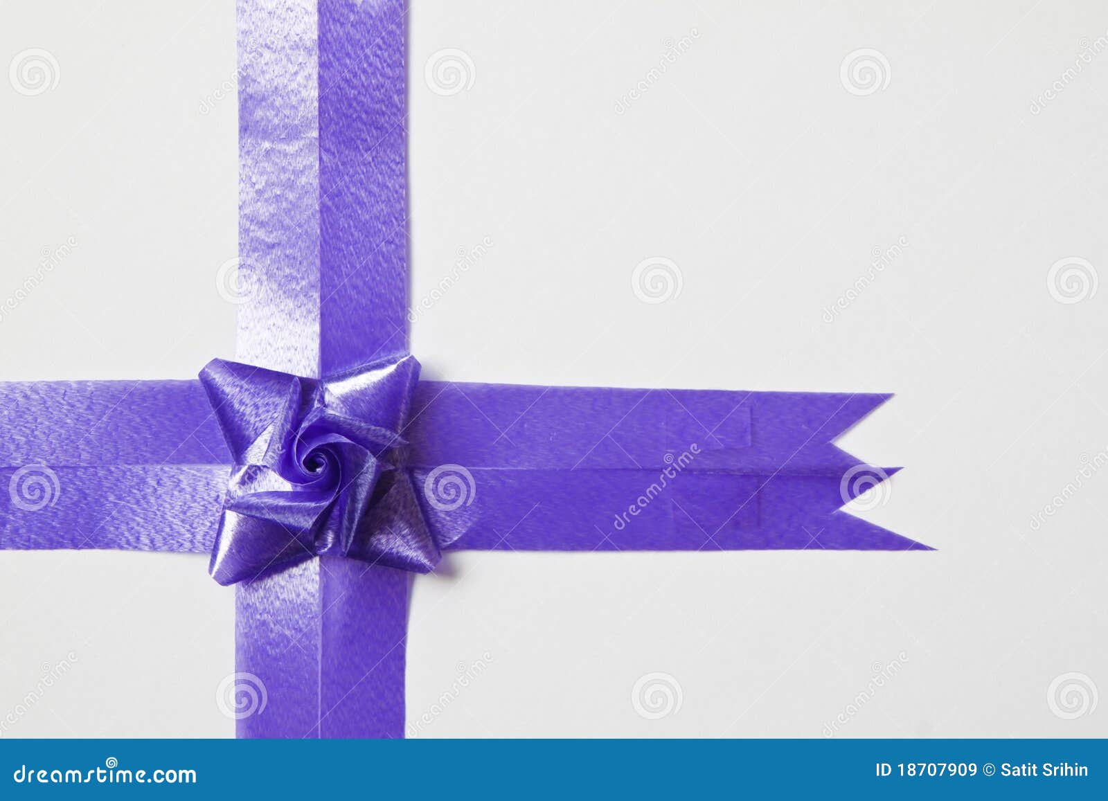 Beautiful blue bow stock image. Image of satin, present - 18707909