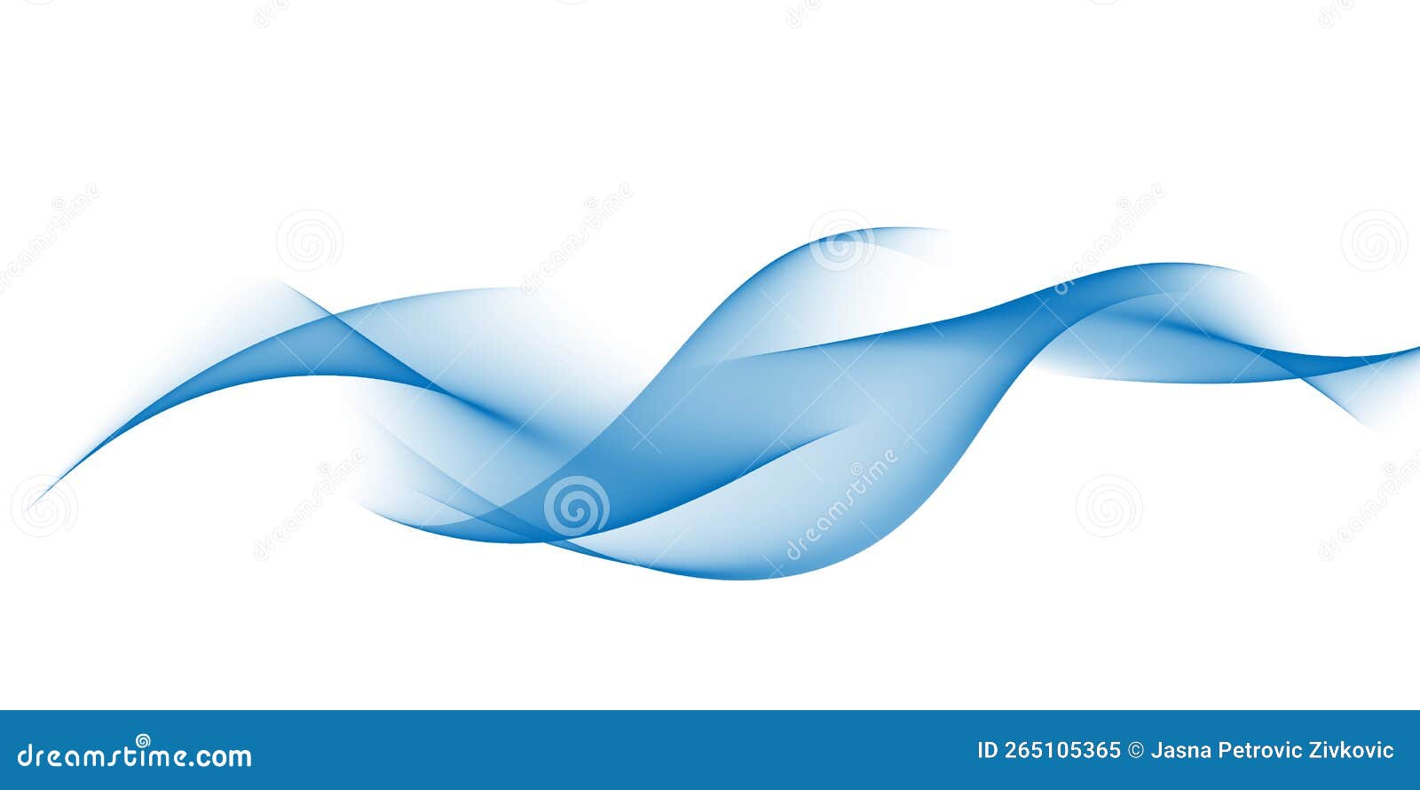 Blue Color Abstract Wave Design Element Stock Illustration ...