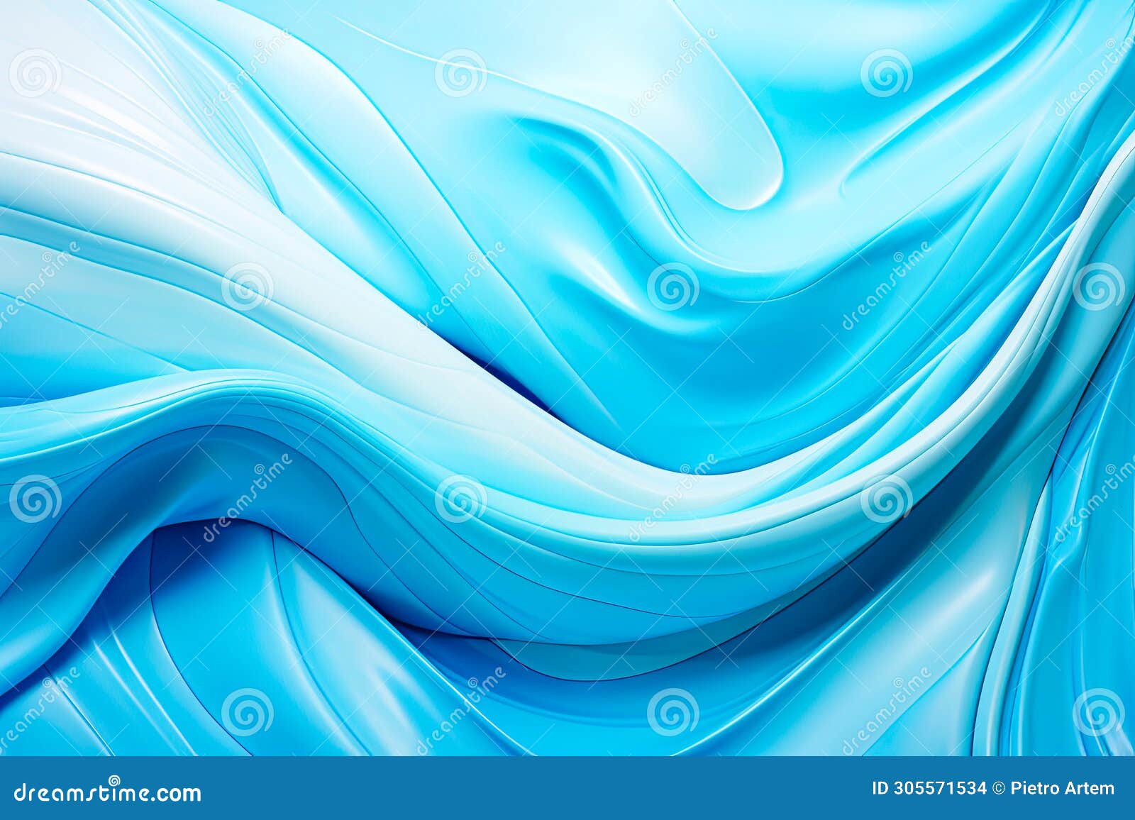 A Beautiful Blue Color Wavy Effect for Your Desktop Stock Photo - Image ...