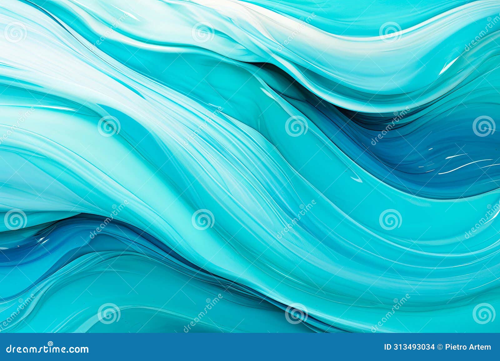 A Beautiful Blue Color Wavy Effect for Your Desktop Stock Photo - Image ...