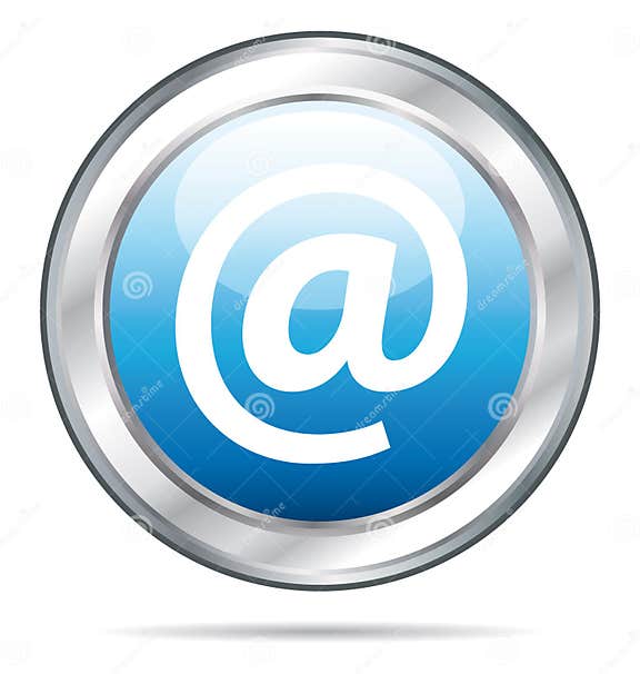 Beautiful Blue Contact Button Stock Illustration - Illustration of ...