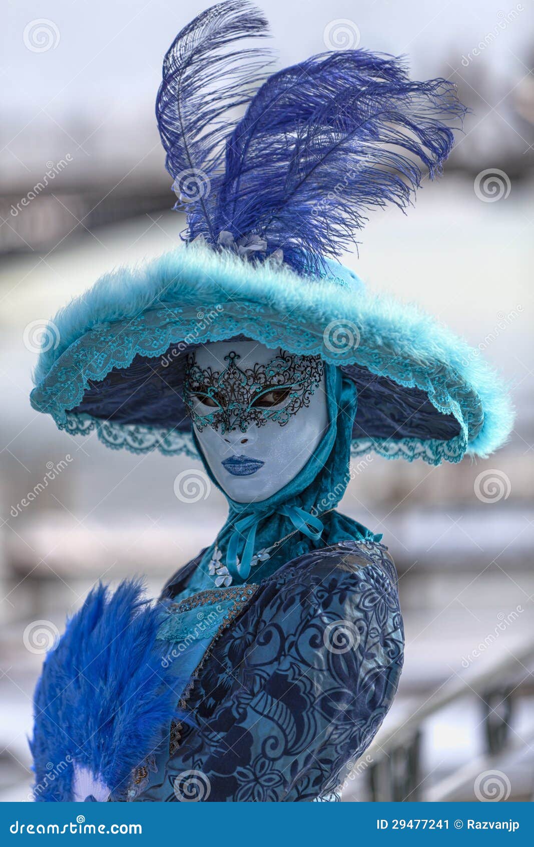 Beautiful Blue Disguise editorial photo. Image of carnival - 29477241