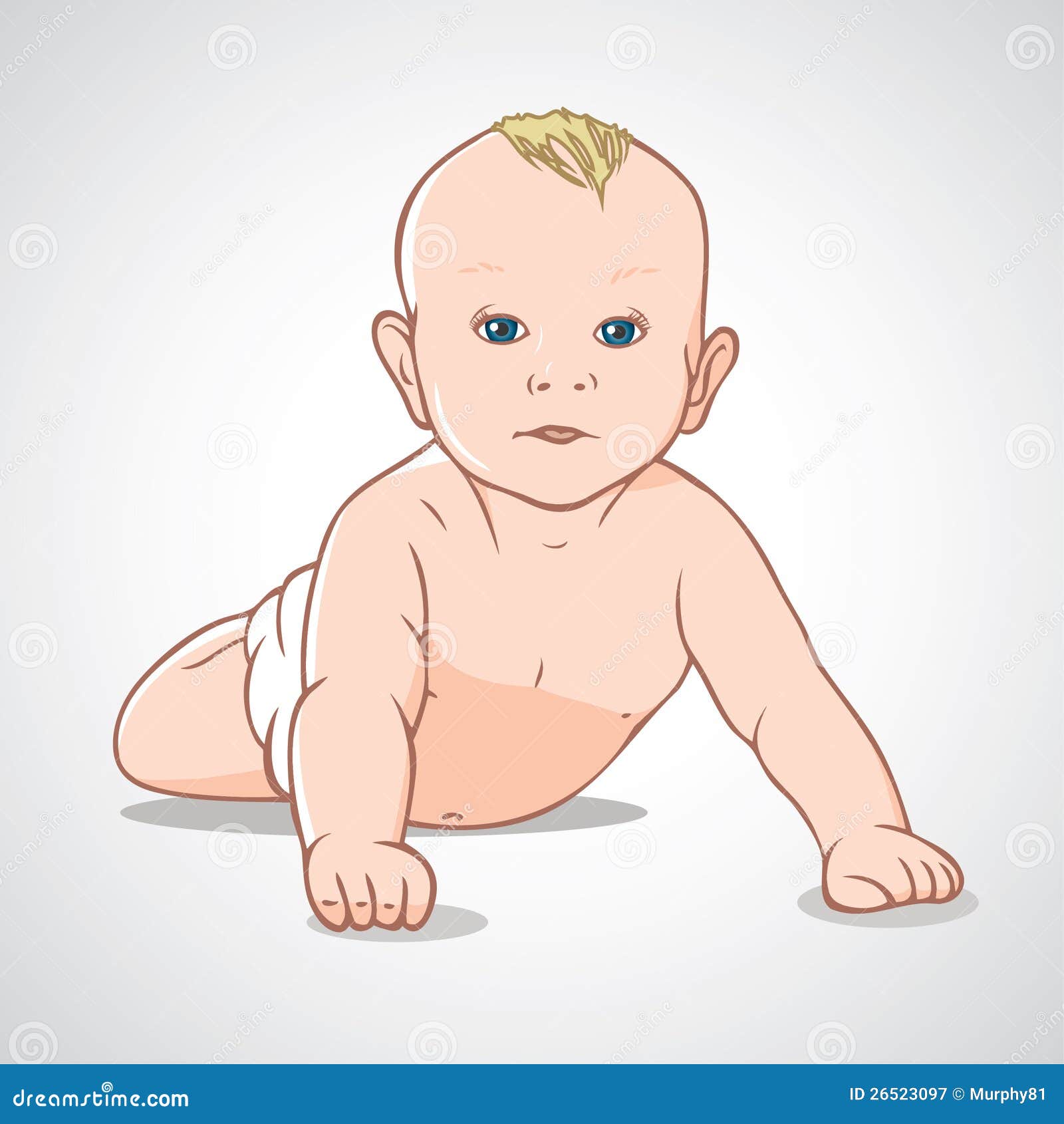 Beautiful blue eyed baby stock vector. Illustration of life - 26523097