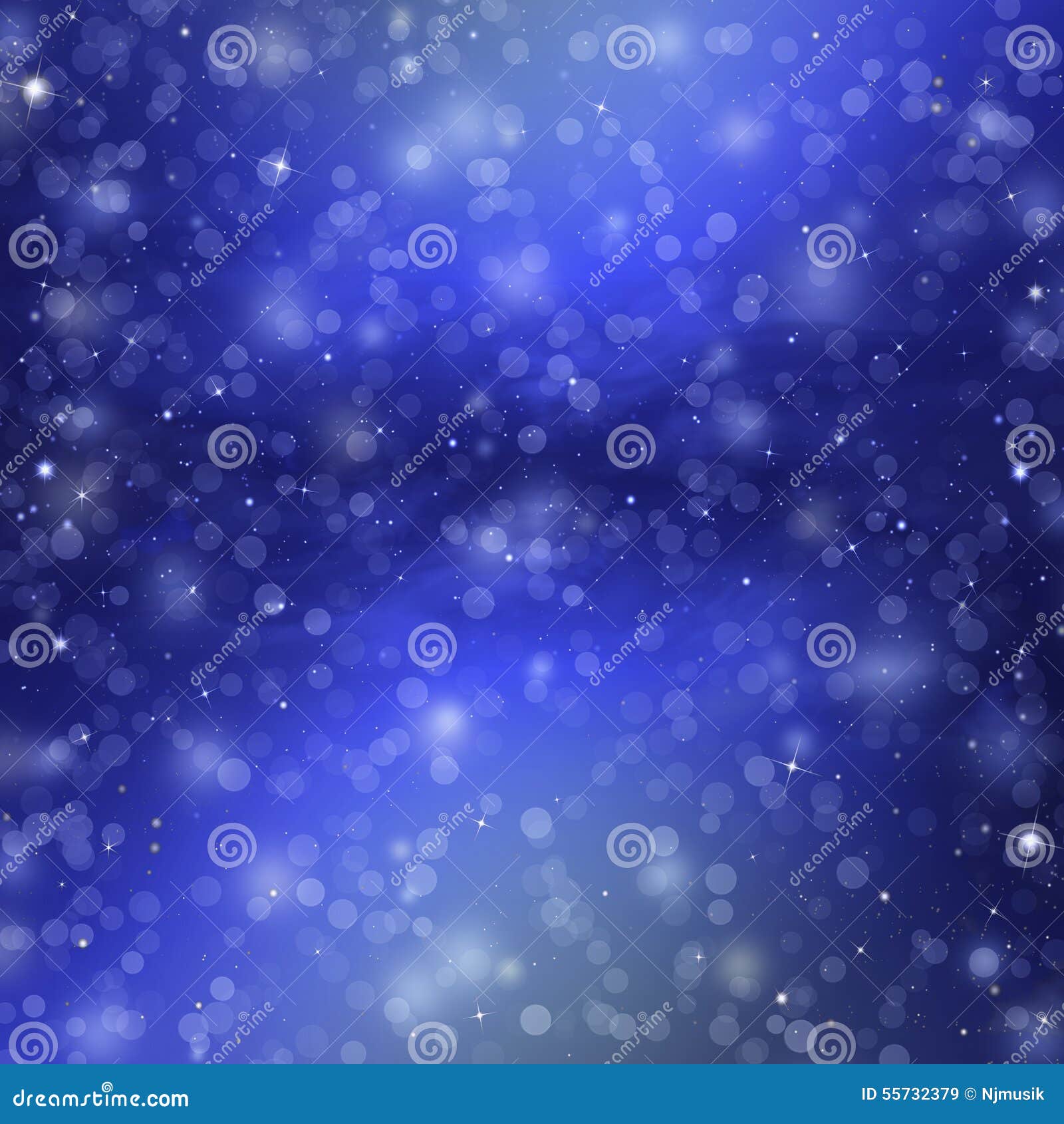 Beautiful Blue Festive Illustration Stock Illustration - Illustration ...