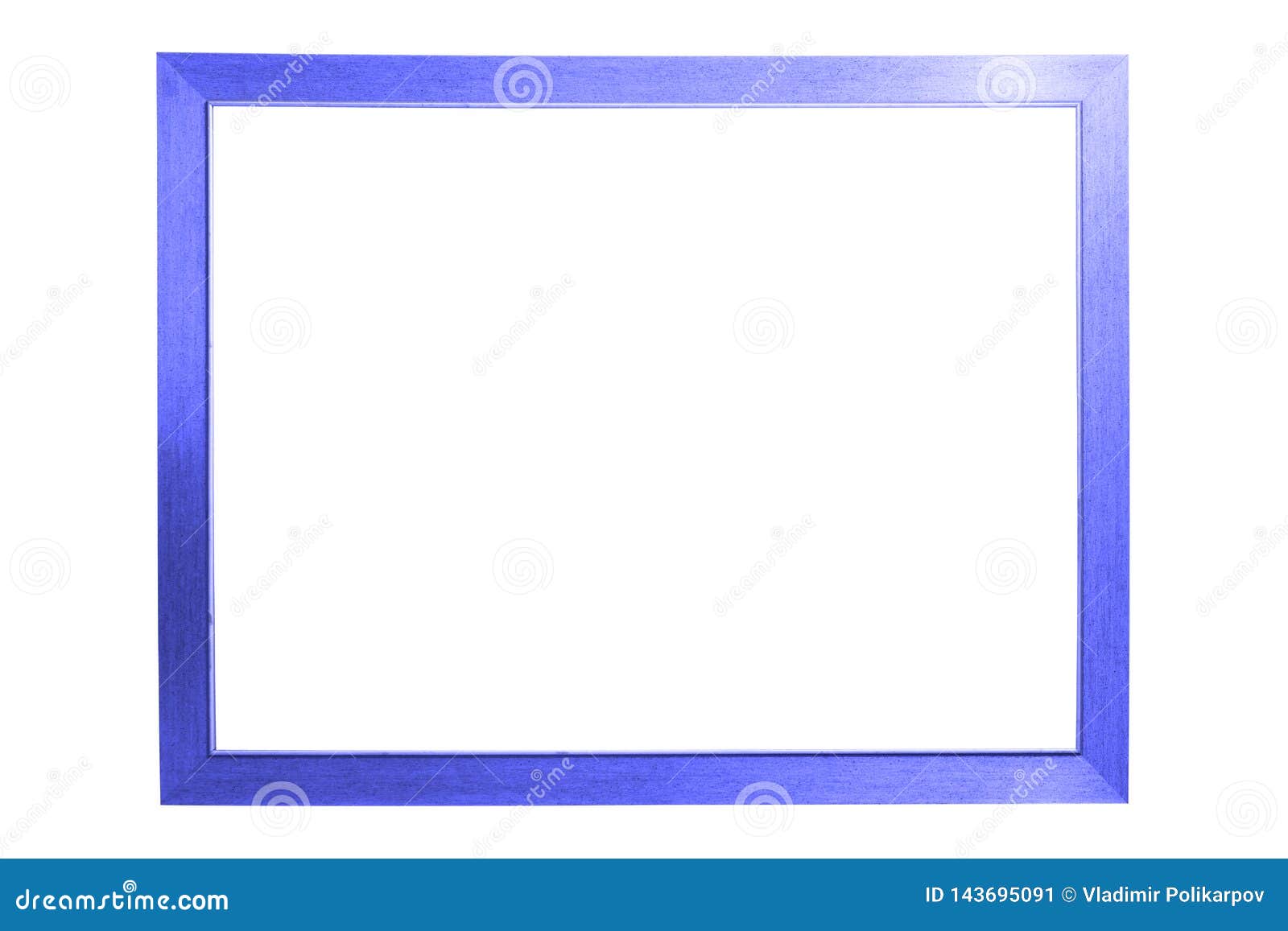 Beautiful Blue Frame Isolated on White Background Stock Image - Image ...