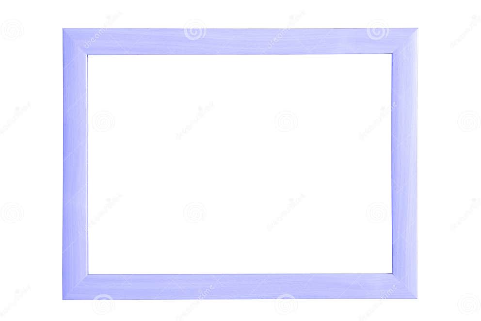 Beautiful Blue Frame Isolated on White Background Stock Image - Image ...