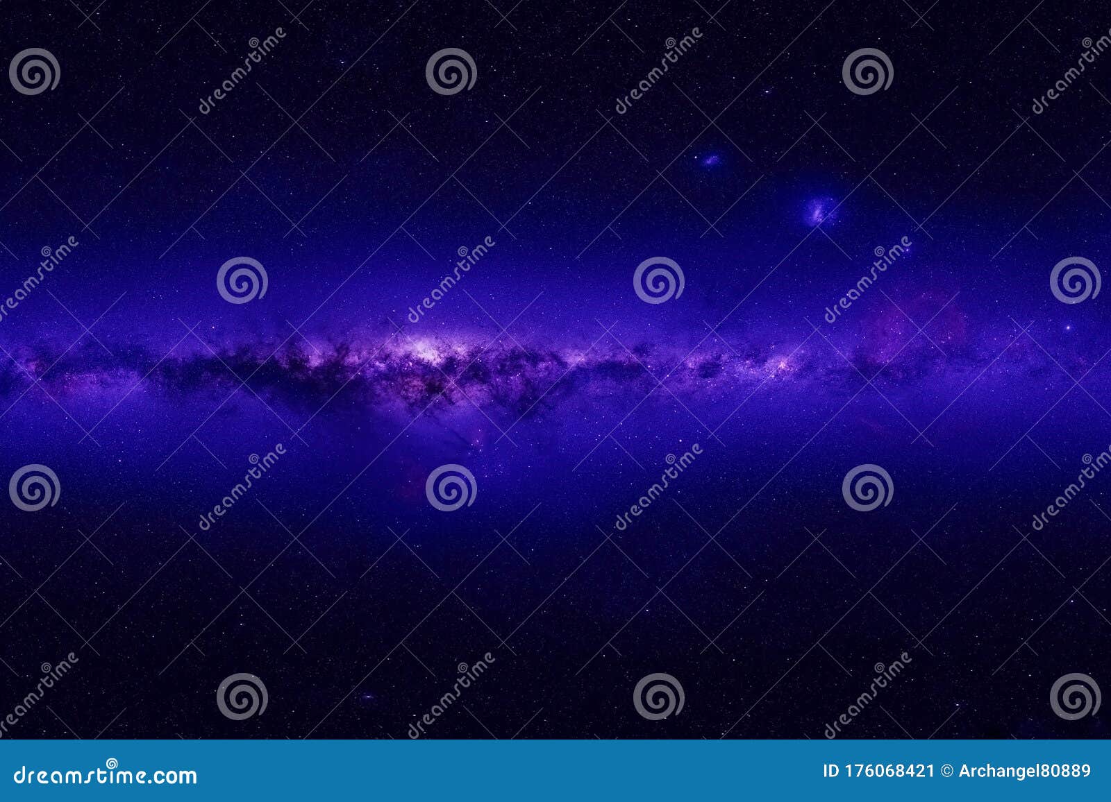 A Beautiful Blue Galaxy in Deep Space. Elements of this Image Furnished ...