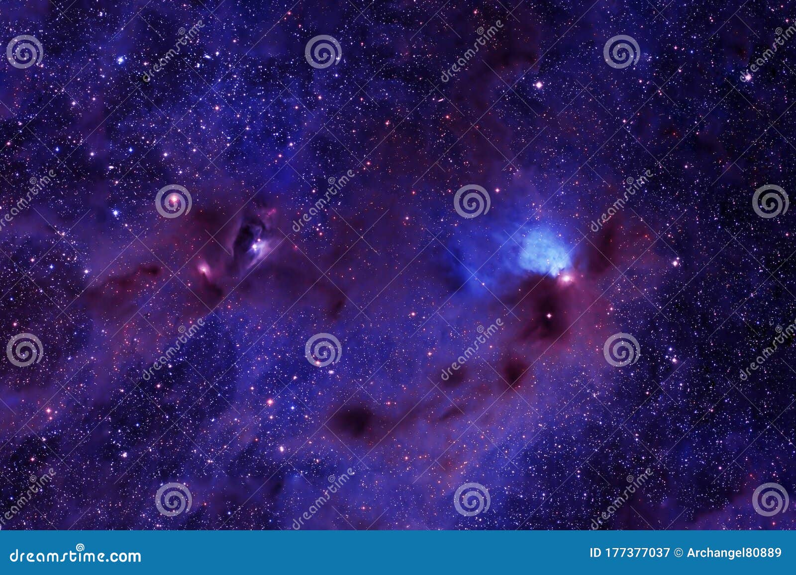 A Beautiful Blue Galaxy in Deep Space. Elements of this Image Furnished ...