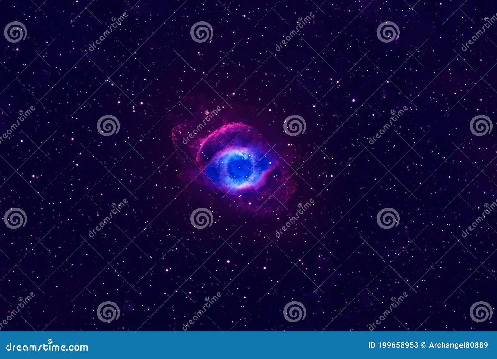 Beautiful Blue Galaxy in Deep Space. Elements of this Image Furnished ...