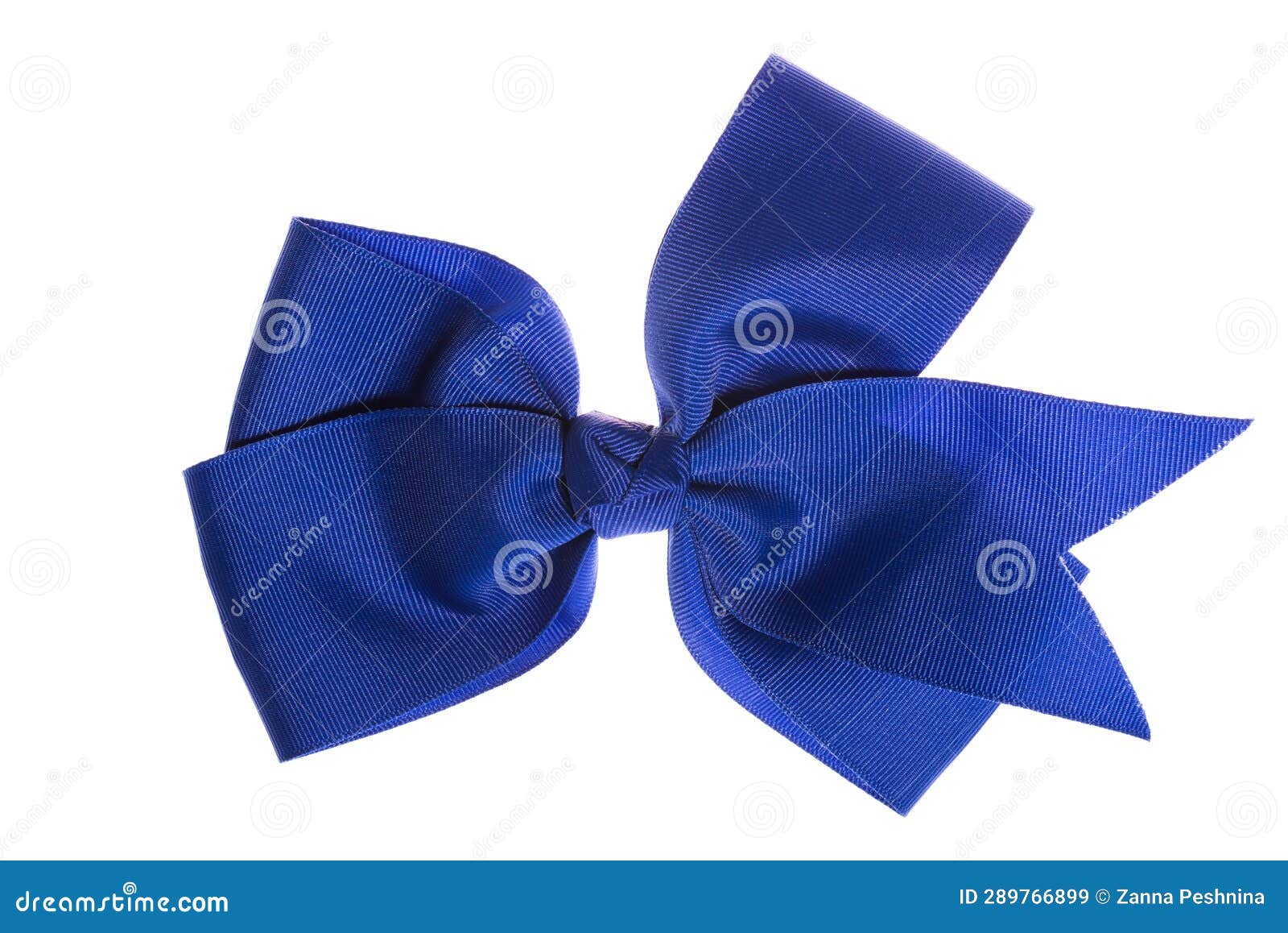 Beautiful Blue Gift Bow, Isolated on White Stock Image - Image of ...