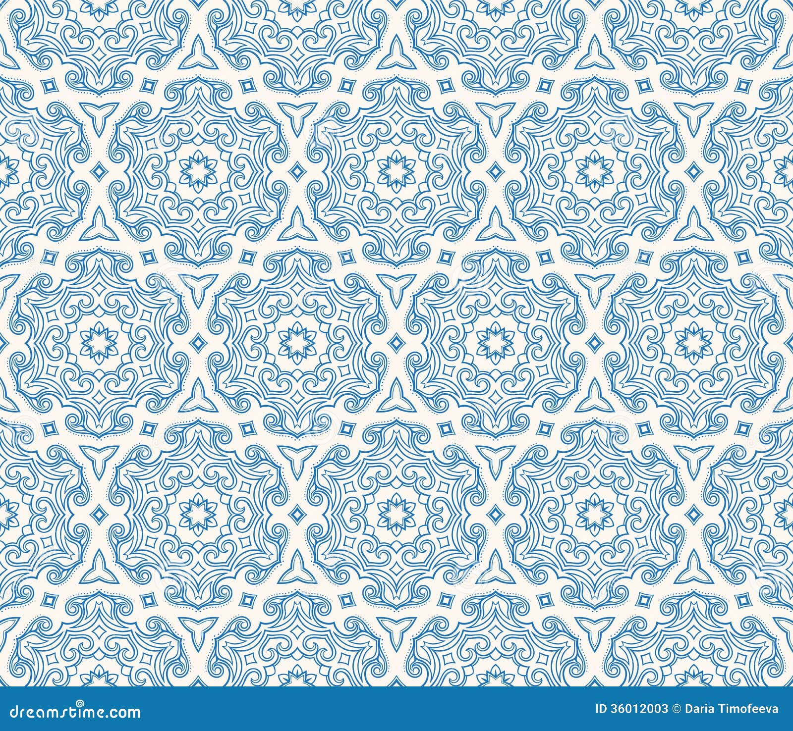 Beautiful Blue Hexagonal Pattern Stock Vector - Illustration of foliage ...