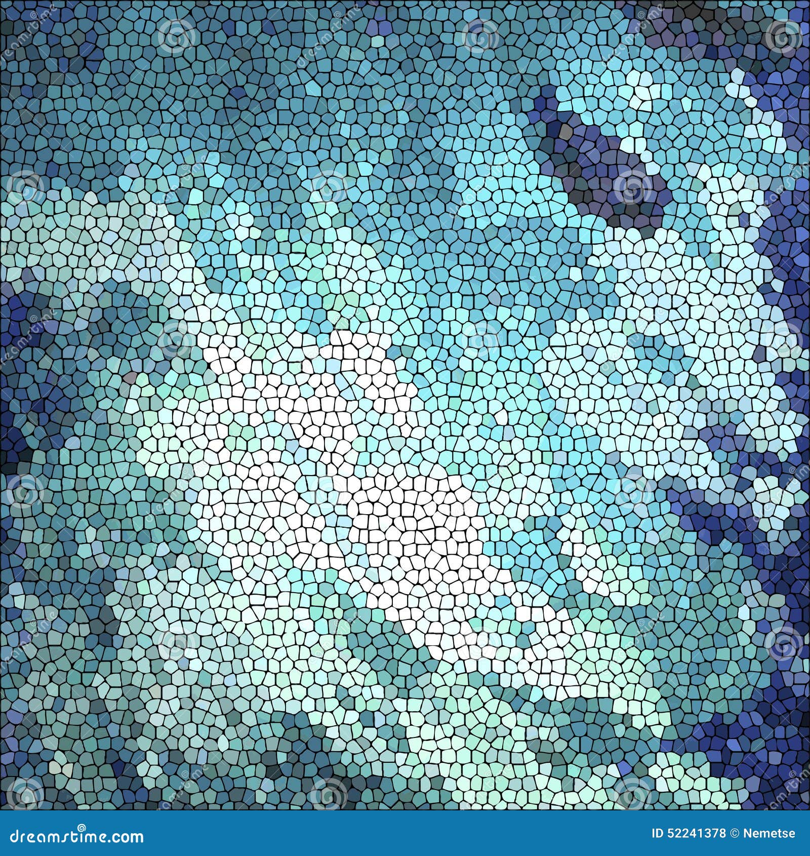 Beautiful Blue Mosaic Background Stock Vector - Illustration of ...