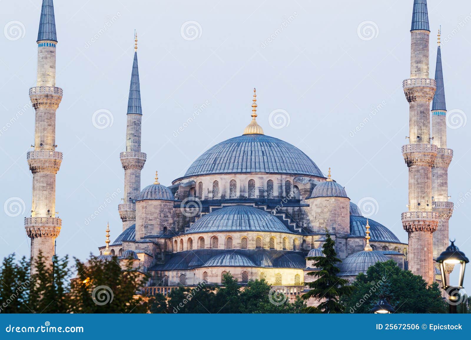Beautiful Blue Mosque stock photo. Image of famous, europe - 25672506