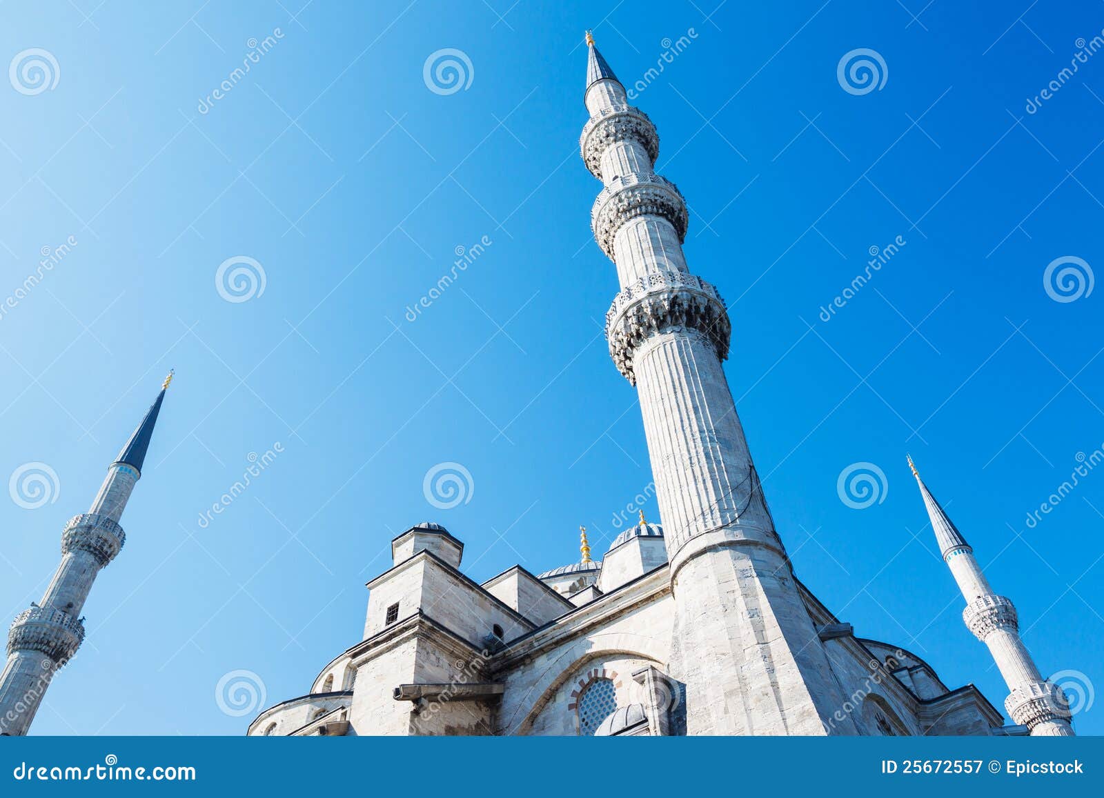 Beautiful Blue Mosque stock image. Image of famous, islamic - 25672557