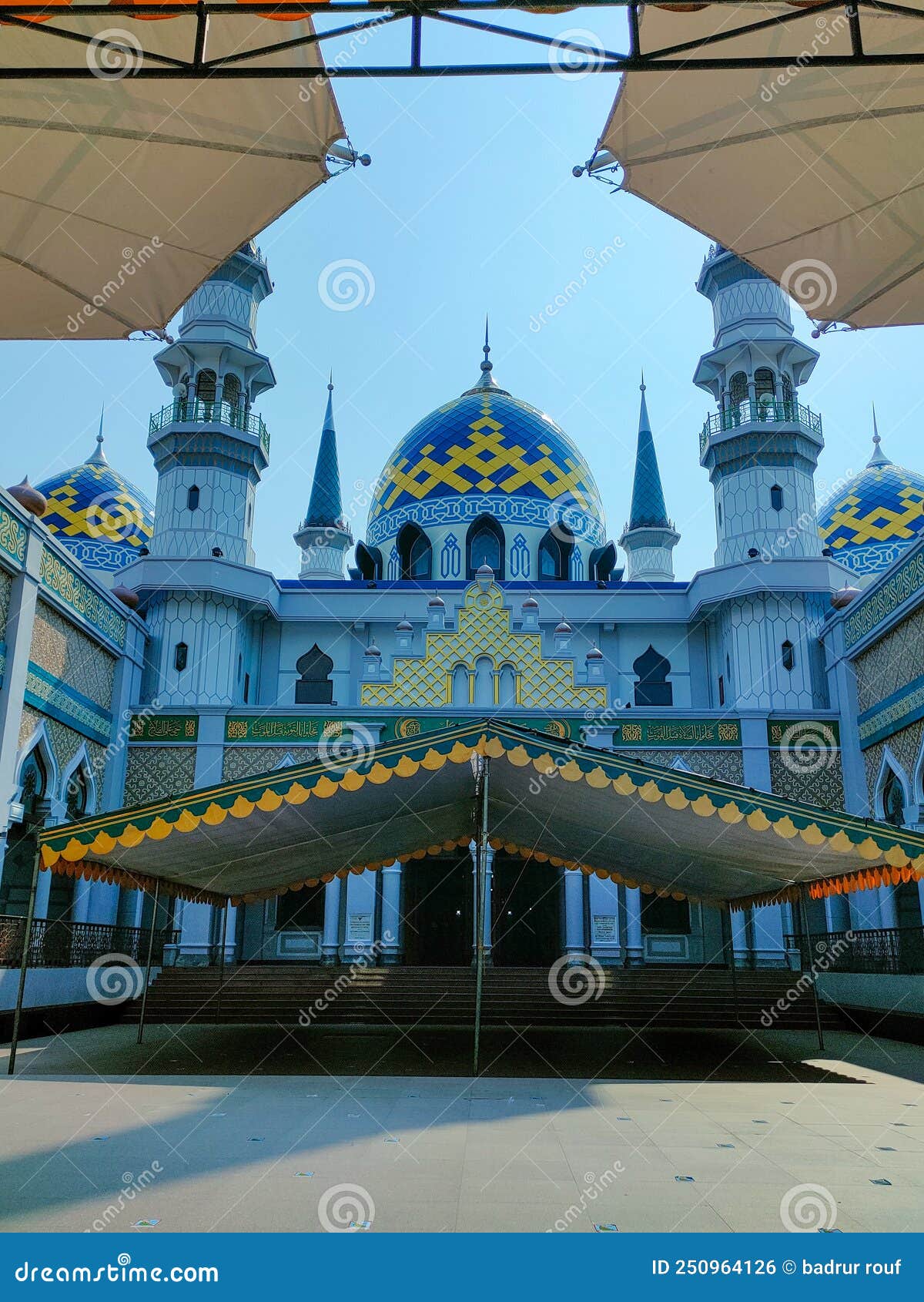 Beautiful Blue Mosque Building with Its Dome Stock Photo - Image of ...