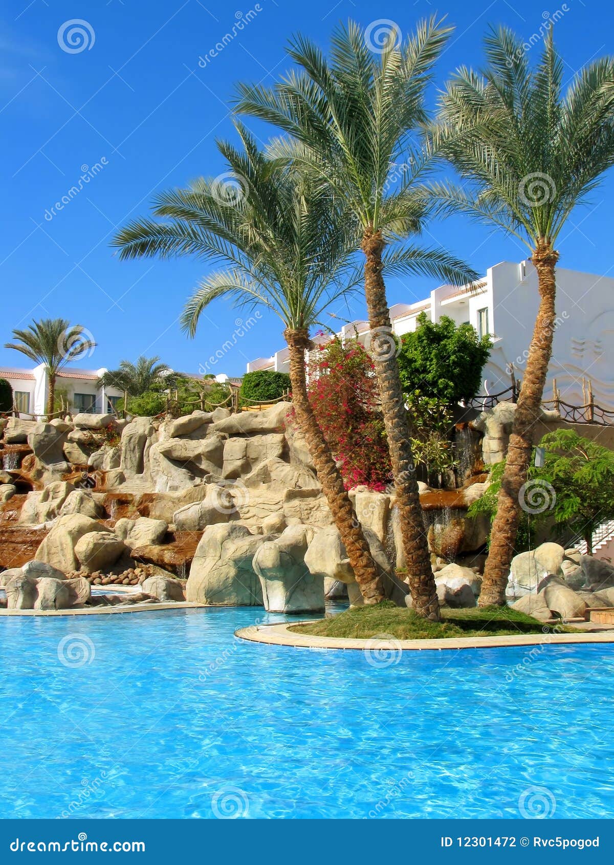 Beautiful blue pool stock photo. Image of pool, leisure - 12301472