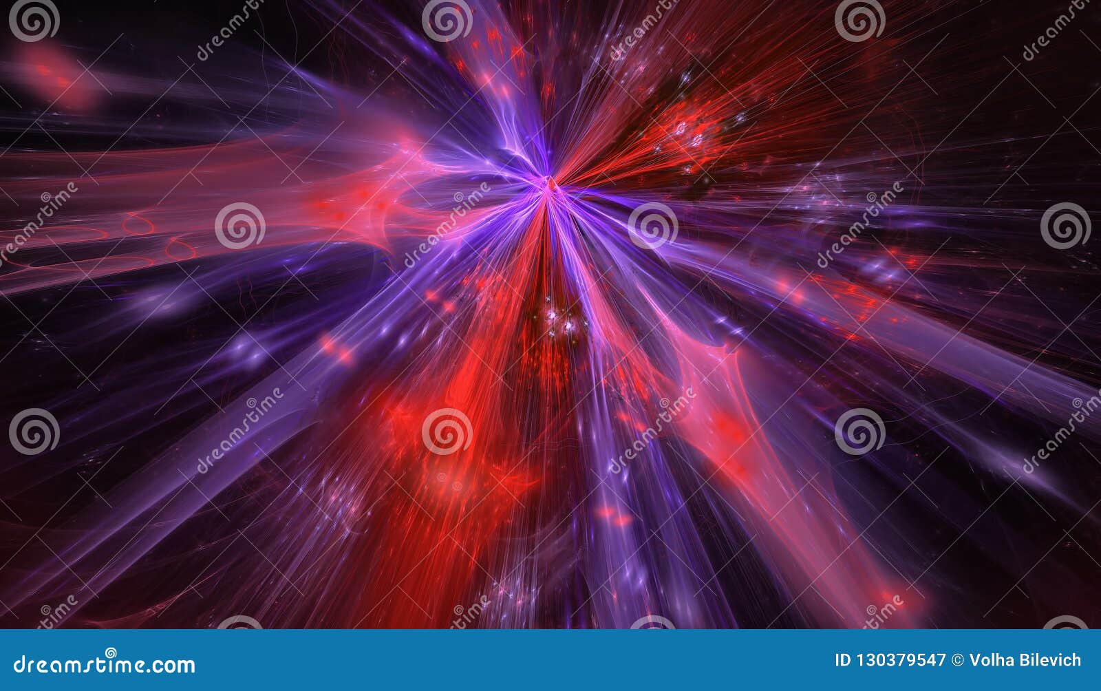 Beautiful Blue and Red Background of Glowing Particles and Lines with ...