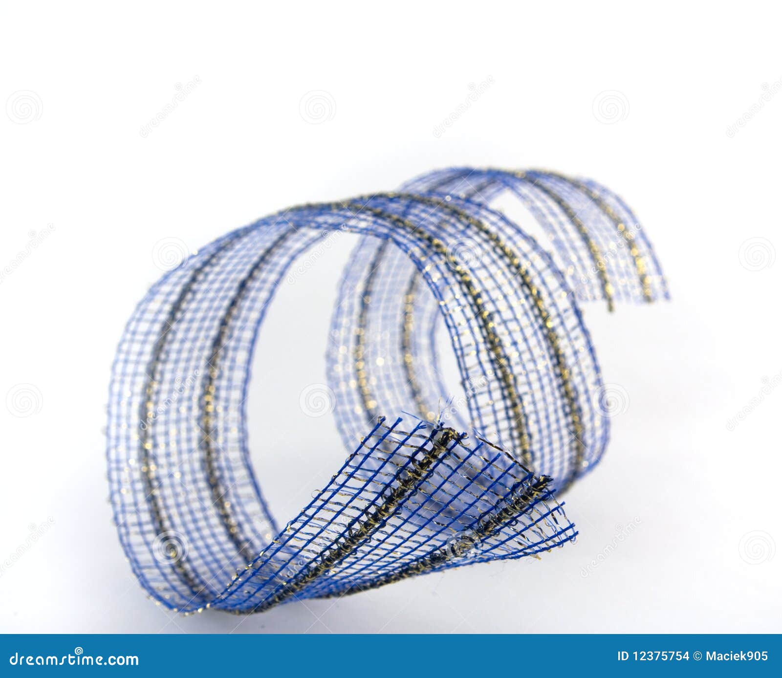 Beautiful blue ribbon stock photo. Image of element, holiday - 12375754