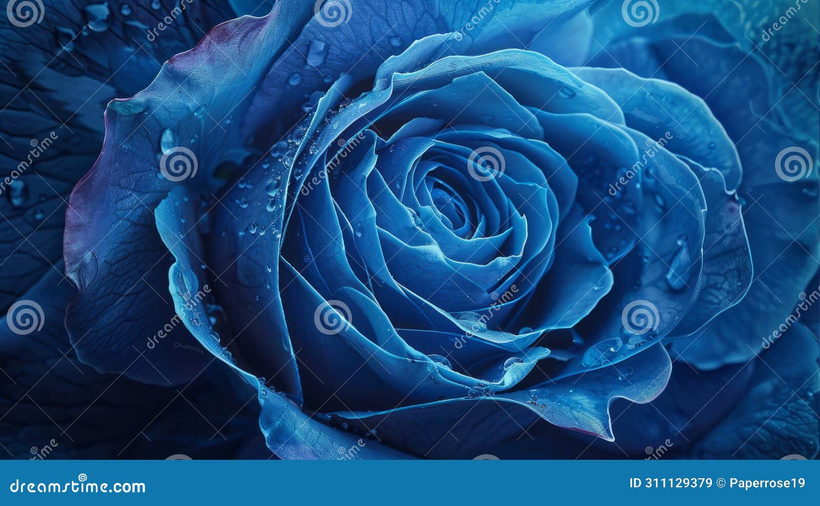 Beautiful blue rose stock illustration. Illustration of detail - 311129379