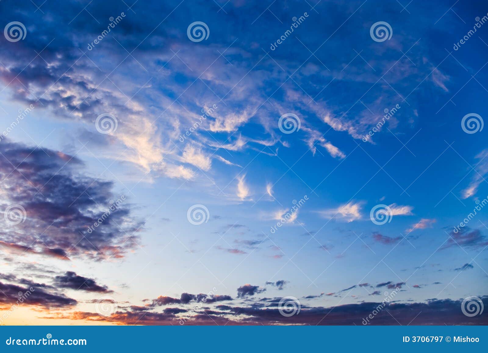 Beautiful blue sky stock image. Image of natural, high - 3706797