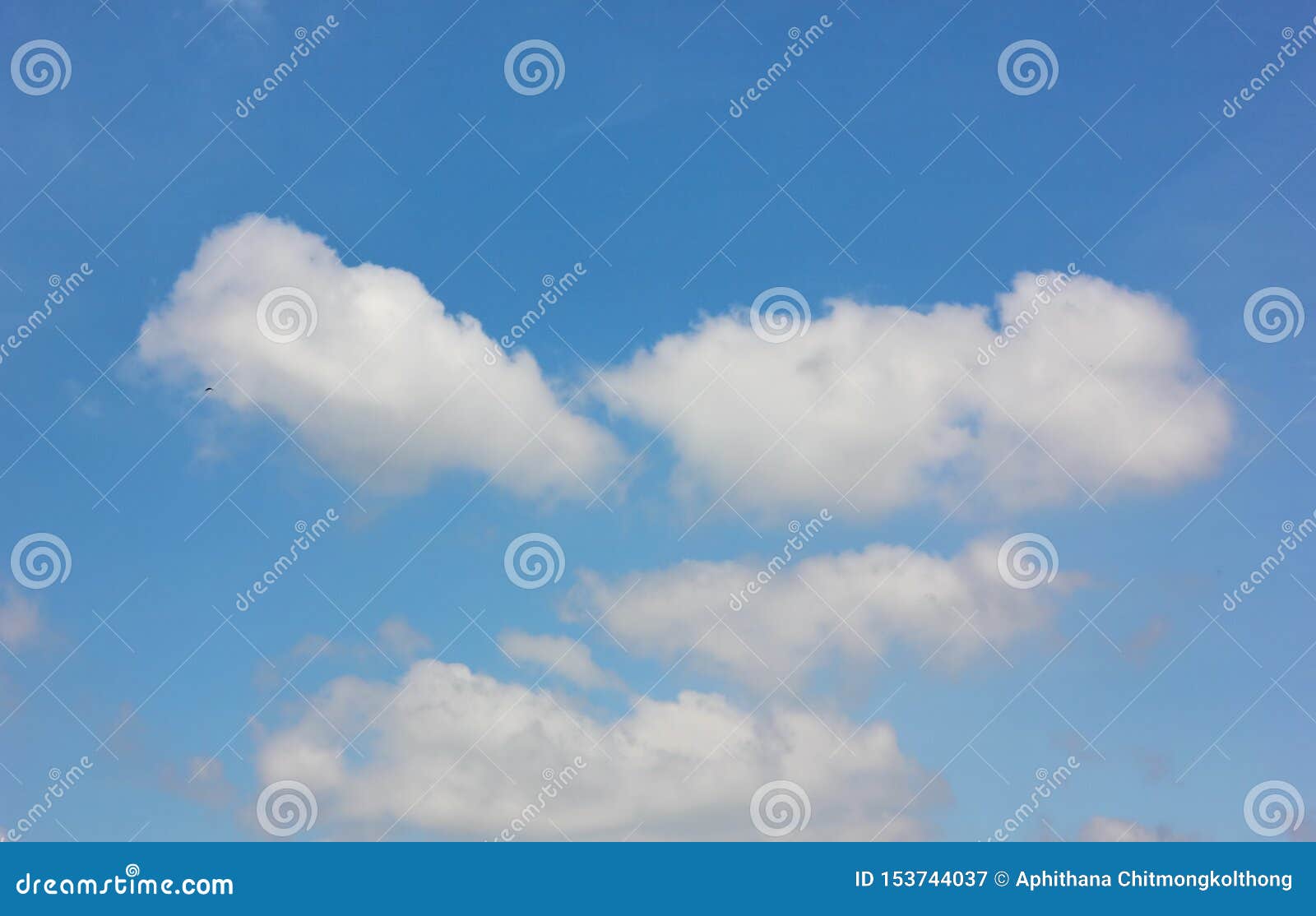 The Beautiful Blue Sky Abstract White Cloud Shape . Stock Image - Image ...