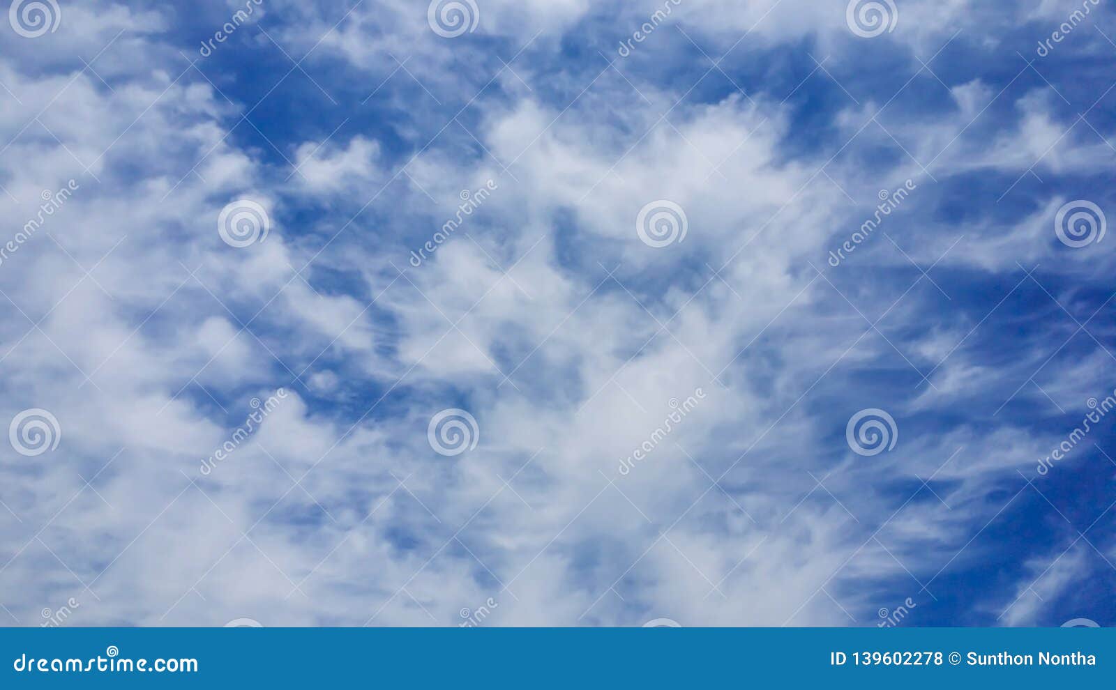 Beautiful Blue Sky in the Afternoon, Background Stock Photo - Image of ...