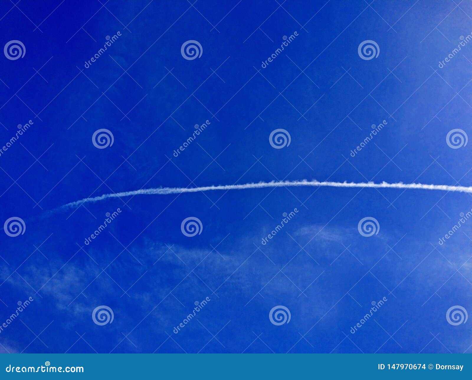 Blue Sky And Contrail Stock Photography | CartoonDealer.com #97800050